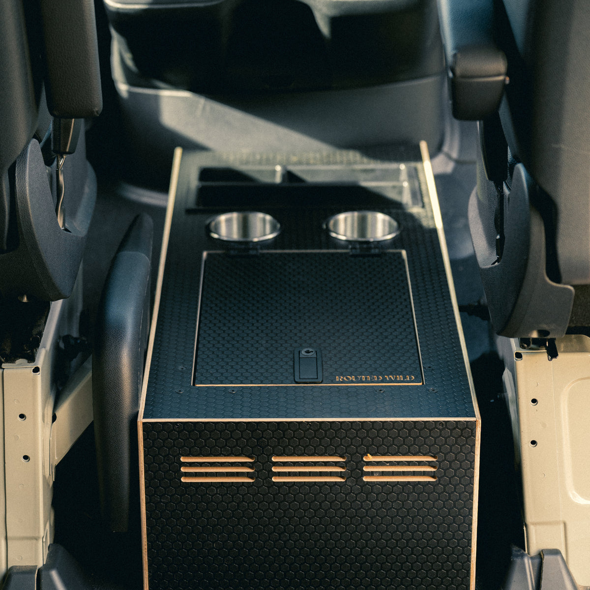 Sprinter Van Center Console Platform (Handbrake Model) | Routed Wild